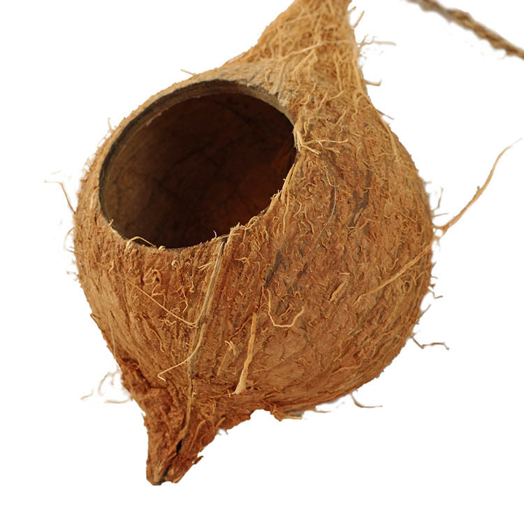 3 pack of Hanging Coconut Reptile Hide – BB's Crested Gecko's